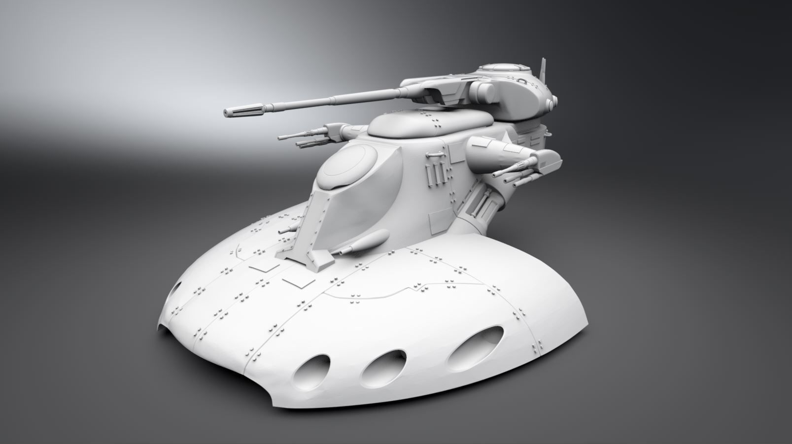 AAT Battle Tank Scale model 3D model 3D printable | CGTrader