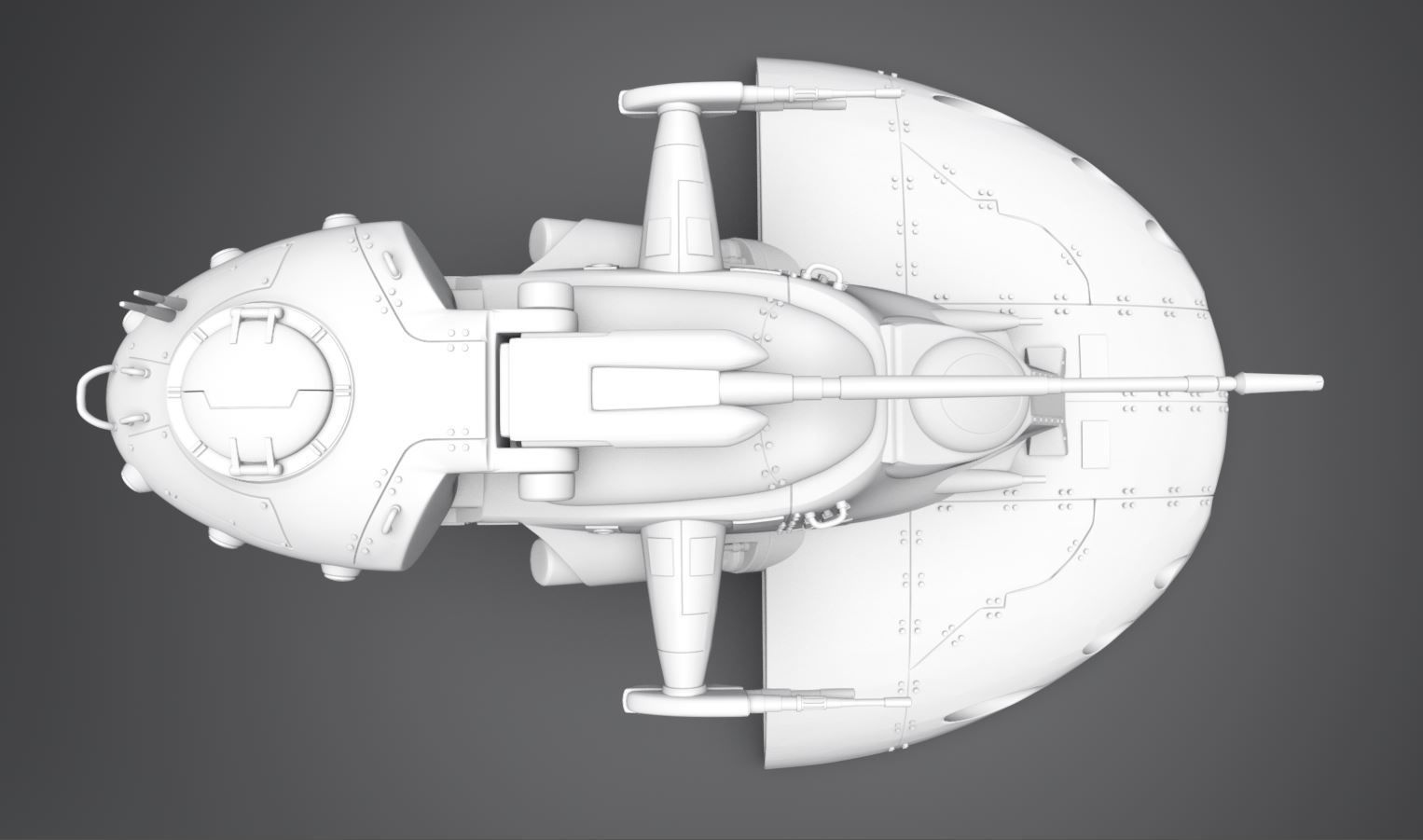 AAT Battle Tank Scale model 3D model 3D printable | CGTrader
