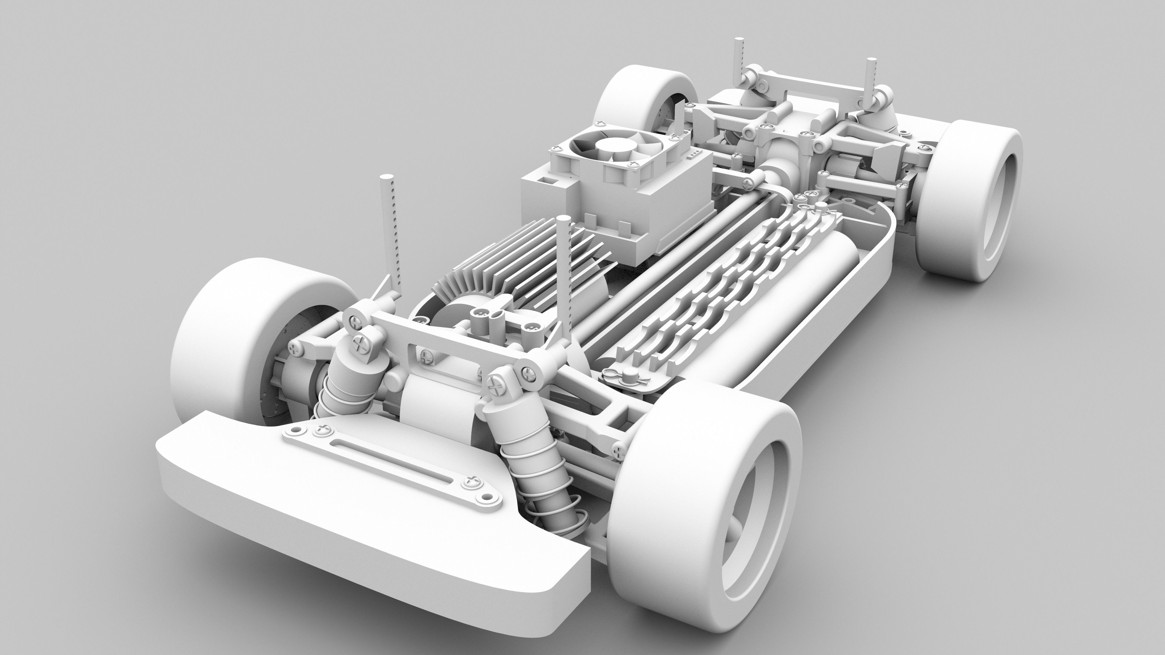 RC Car Tamiya TT-01 with Camaro 1968 SS bodywork 3D model 3D printable ...