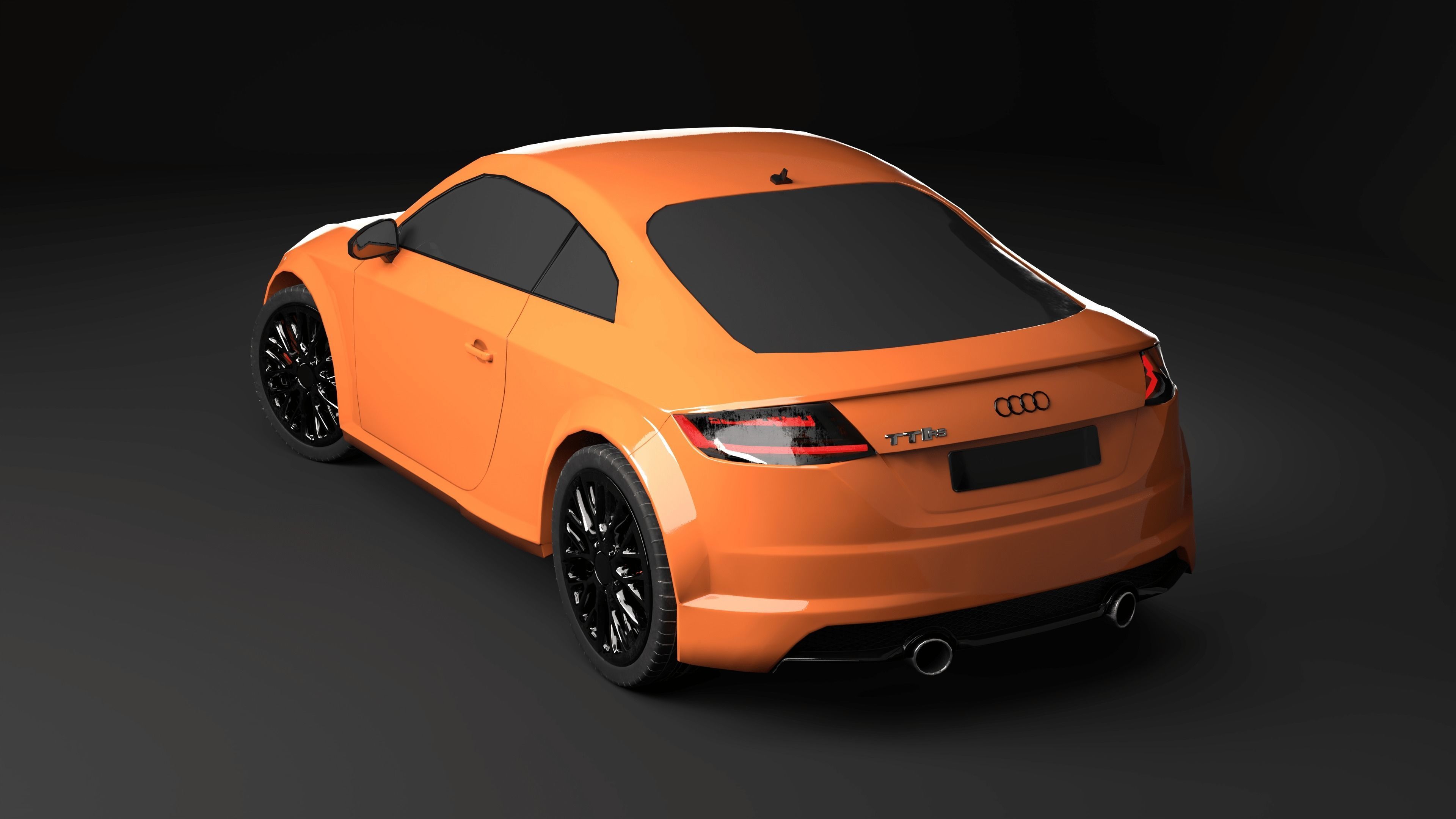 Audi TT RS game-ready model free VR / AR / low-poly 3D model | CGTrader