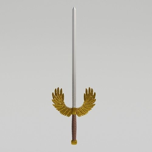 winged sword 3D model | CGTrader