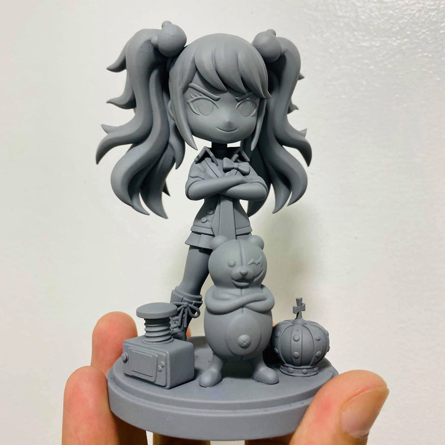 Junko Enoshima Chibi 3D model 3D printable | CGTrader