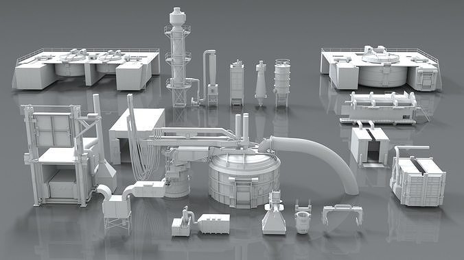 factory equipment 3D model | CGTrader