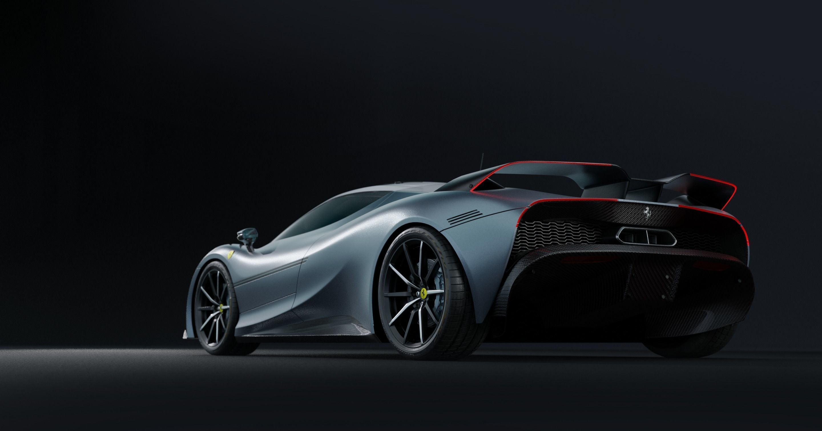 2021 Ferrari Aquila Concept Sportscar-Highly Detailed 3D model | CGTrader