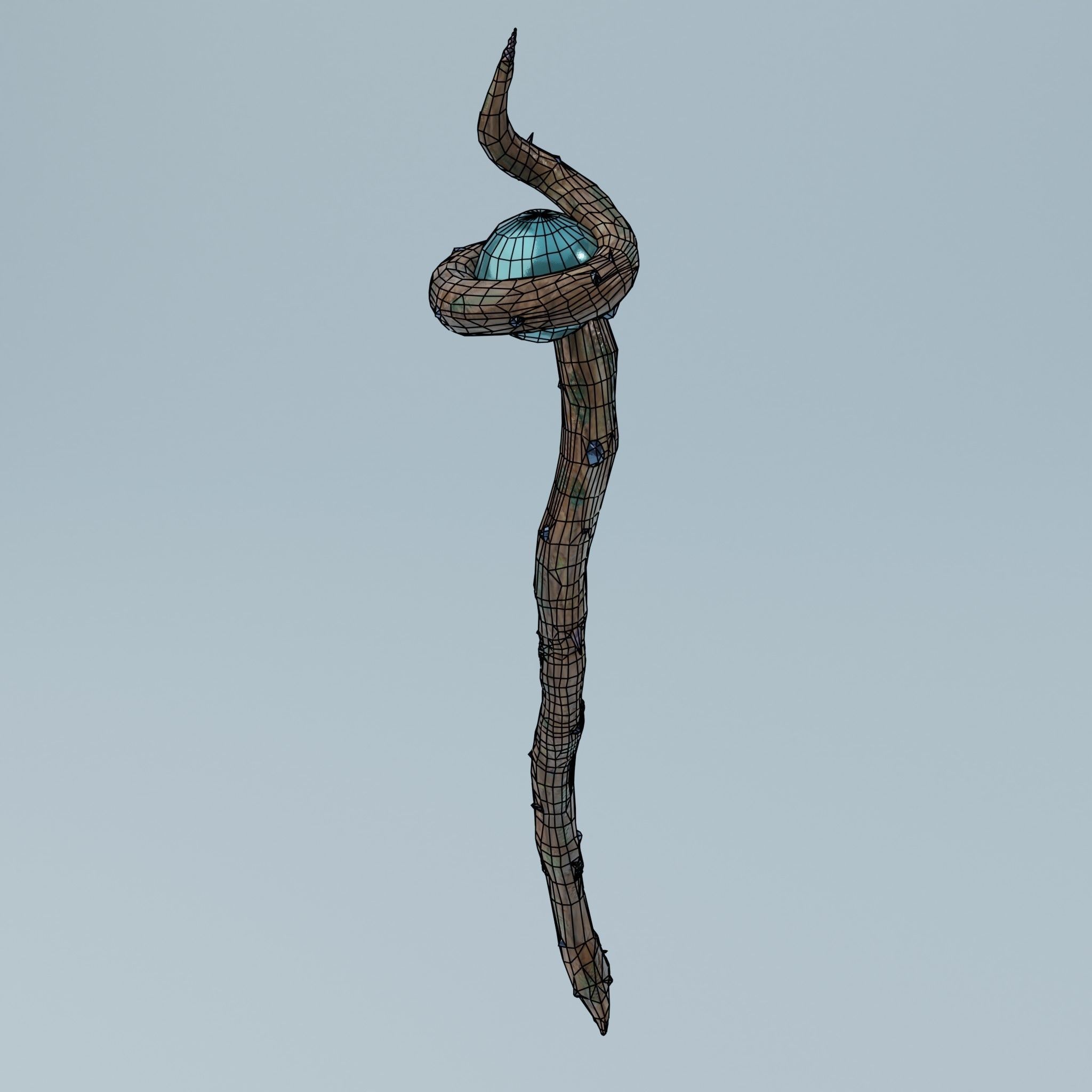 3D model Magic Sea Staff VR / AR / low-poly | CGTrader
