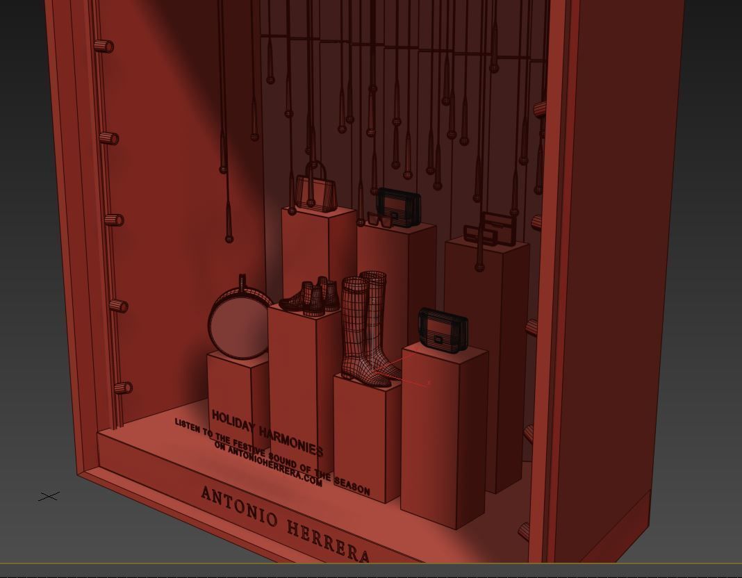 Shop window display 2 3D model | CGTrader