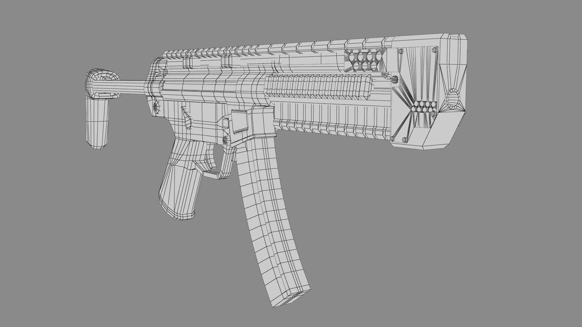 3D model Sub Machine Gun VR / AR / low-poly | CGTrader