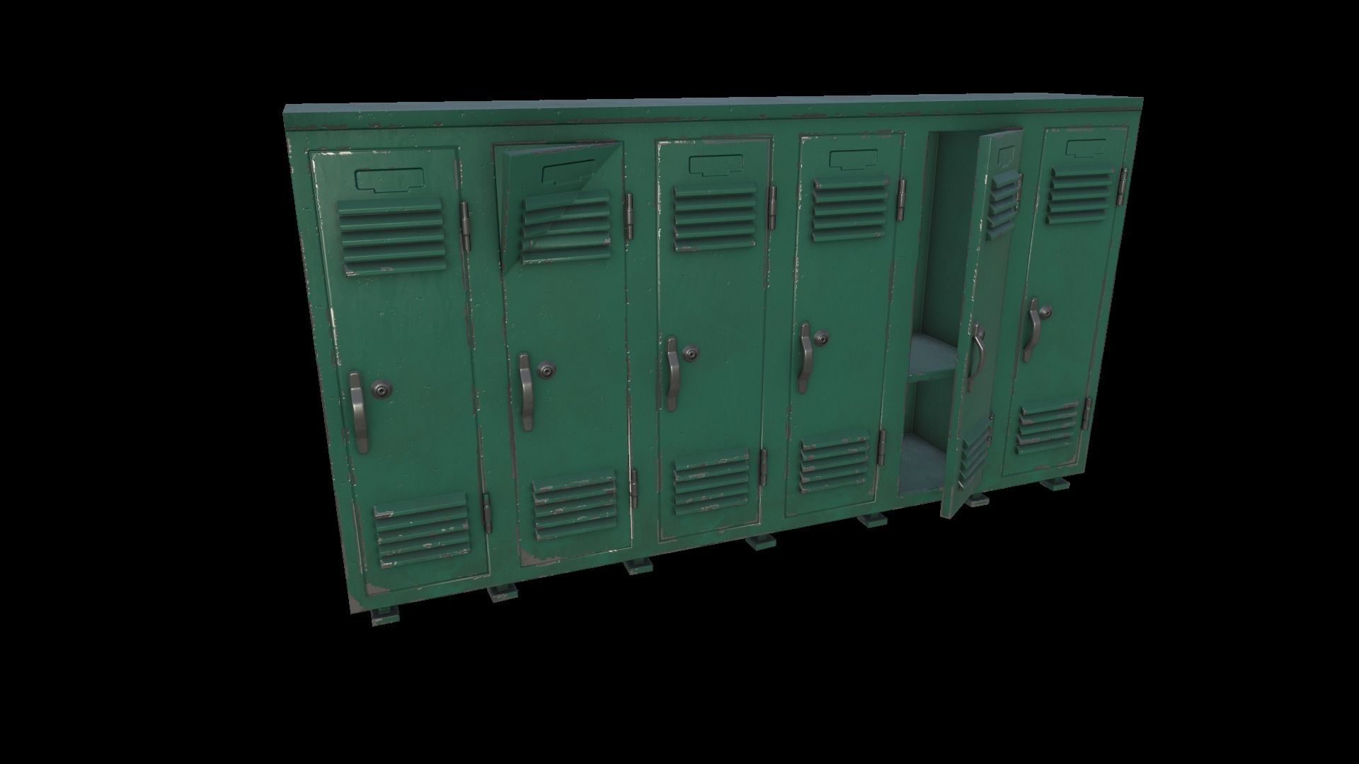 3D model Stylized Lockers VR / AR / low-poly | CGTrader
