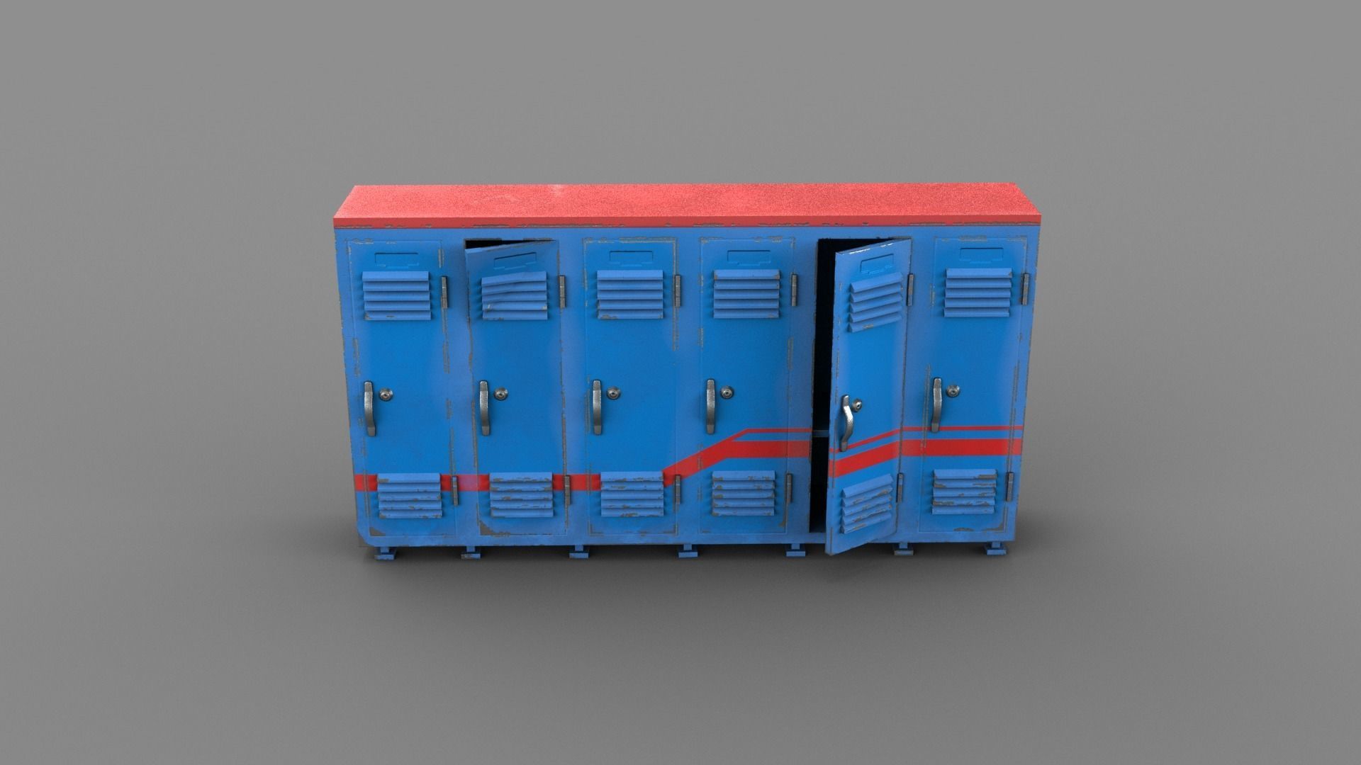 3D model Stylized Lockers VR / AR / low-poly | CGTrader