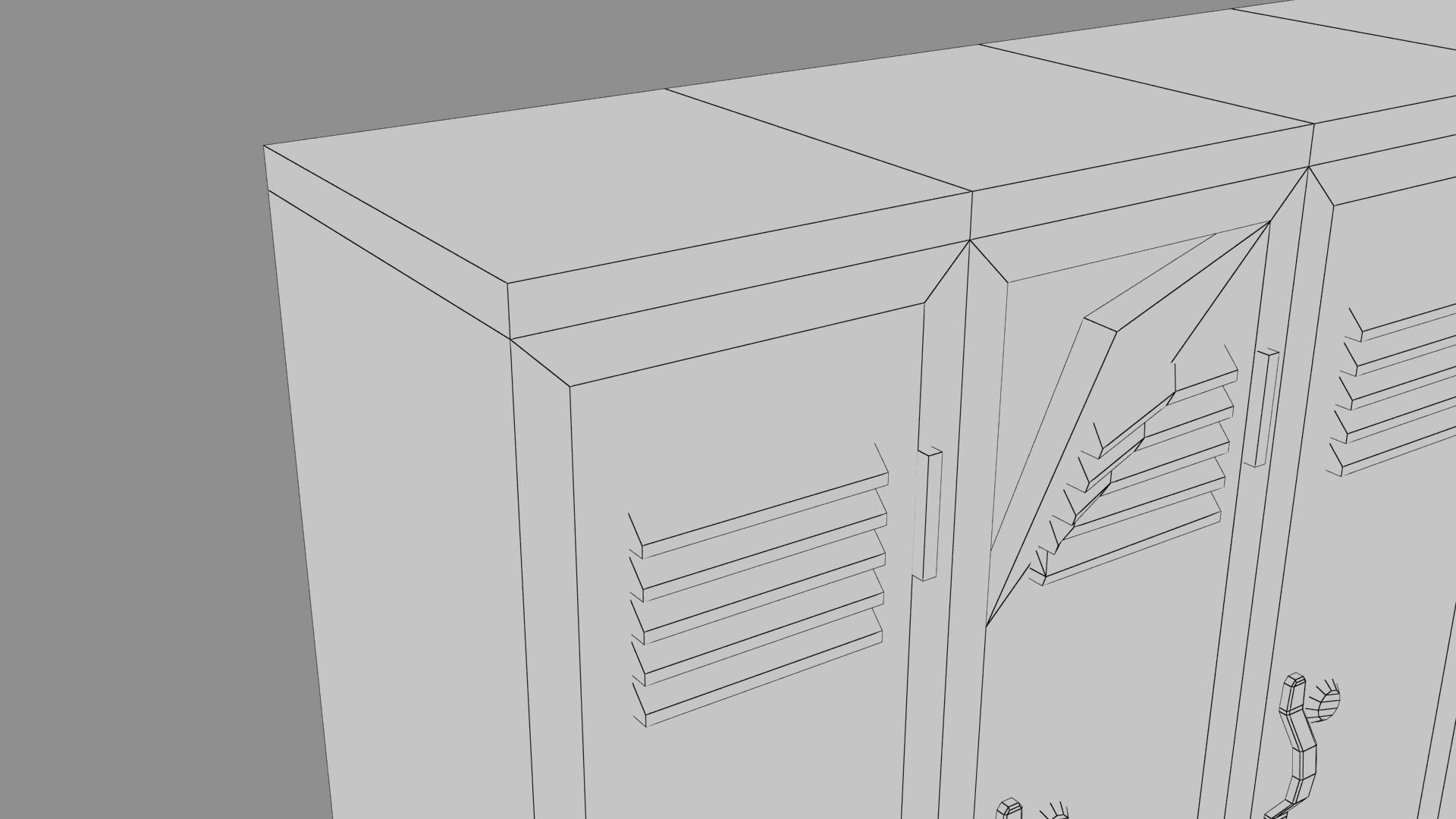 3D model Stylized Lockers VR / AR / low-poly | CGTrader