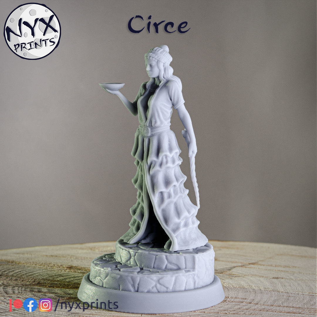 SORCERESS CIRCE 3D model 3D printable | CGTrader