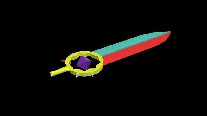 ice and fire sword free 3D model | CGTrader