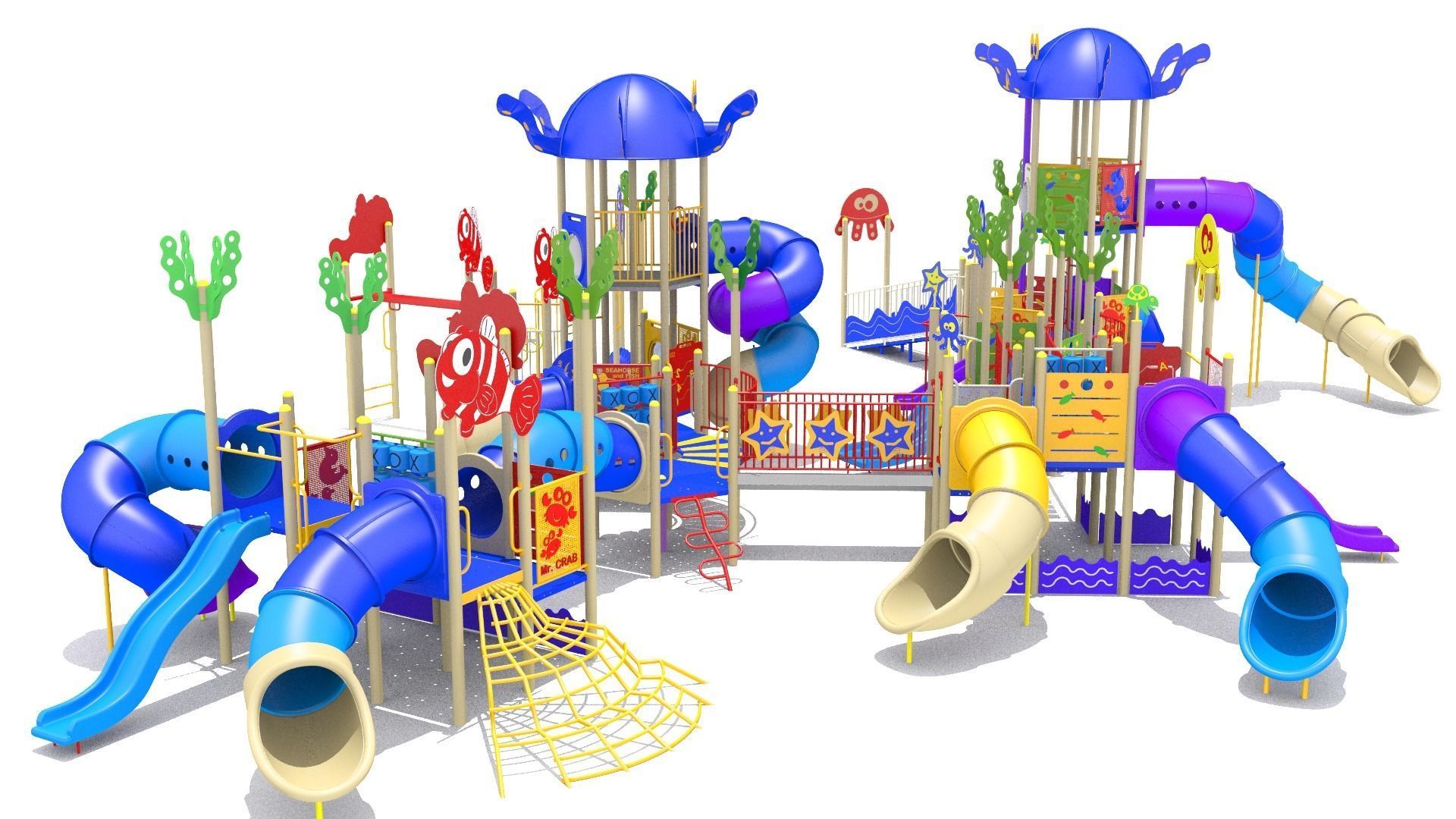 Octopus Ocean Playground 3D model | CGTrader