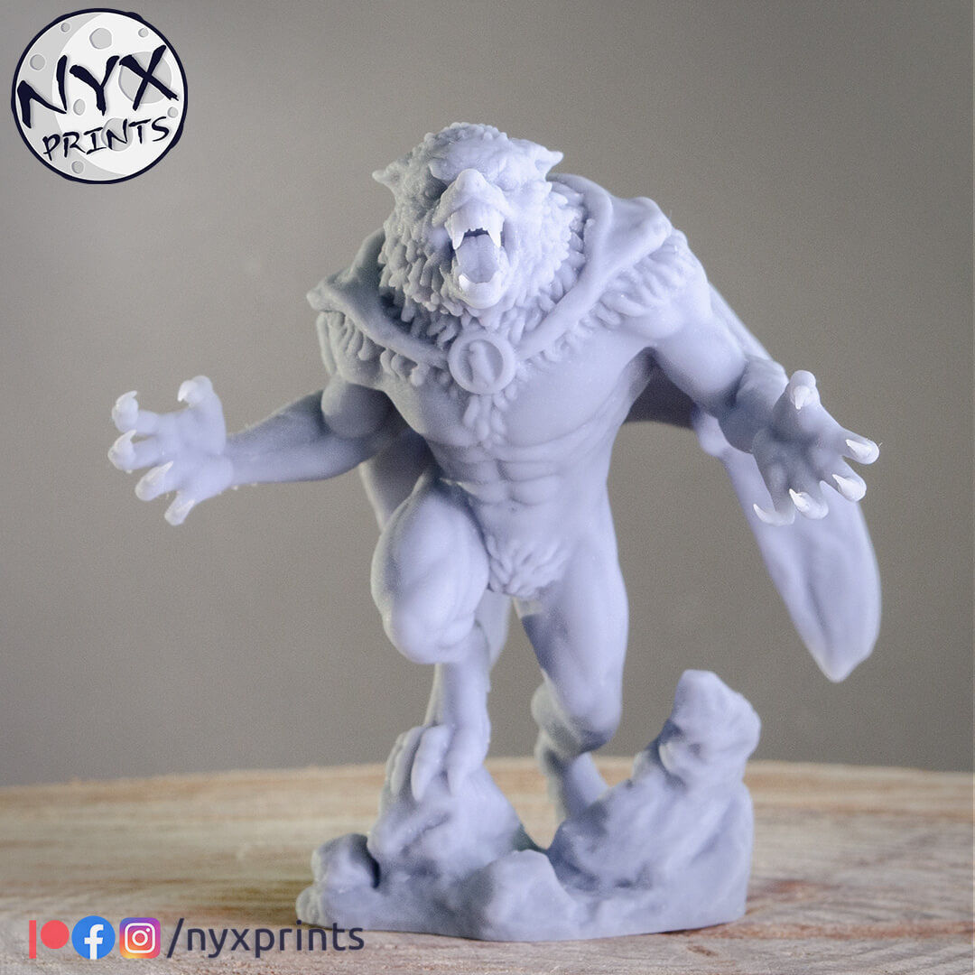 Lycaon of Arcadia - Werewolf -with cape- 3D model 3D printable | CGTrader