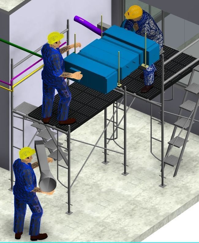 MS-02-METHOD STATEMENT OF FCU SYSTEM AND AIR DUCT 3D MODEL 3D model ...