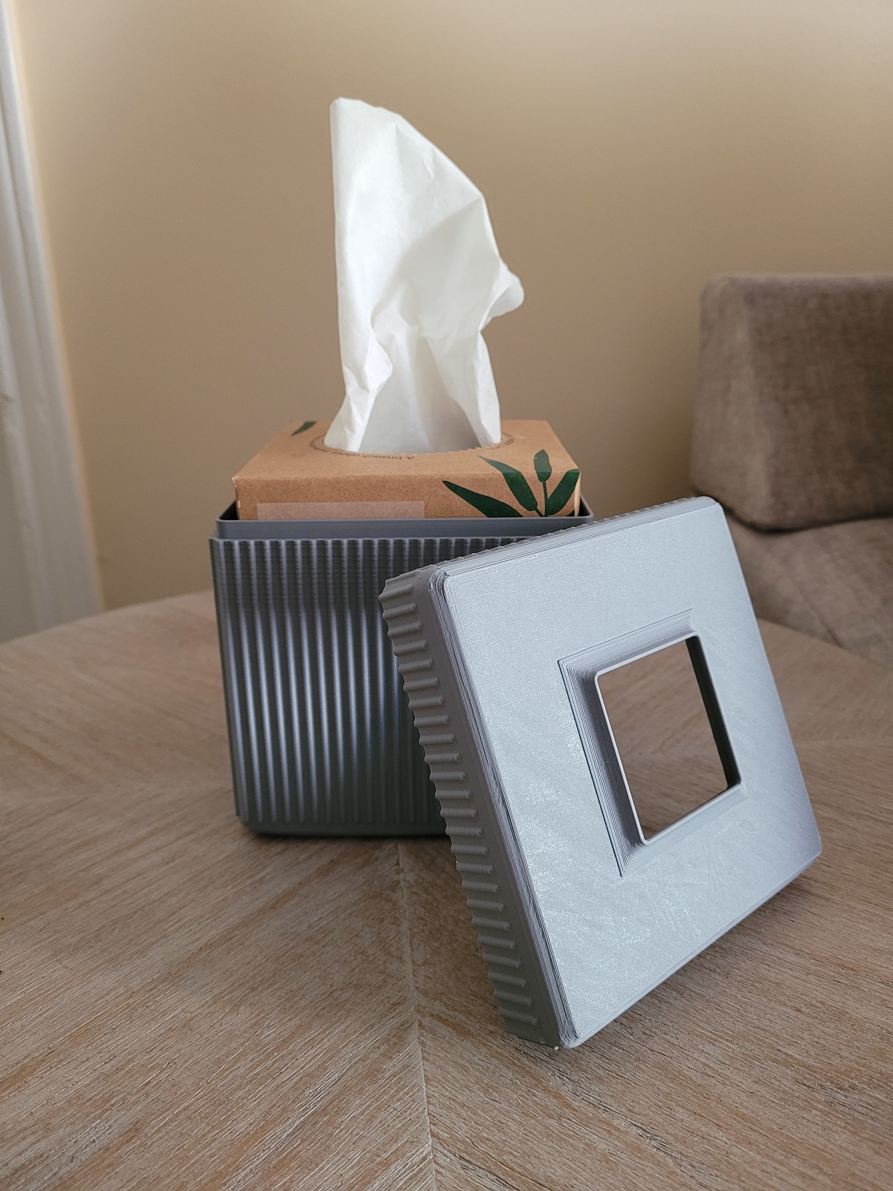 Ribbed Tissue Box 3D model 3D printable | CGTrader
