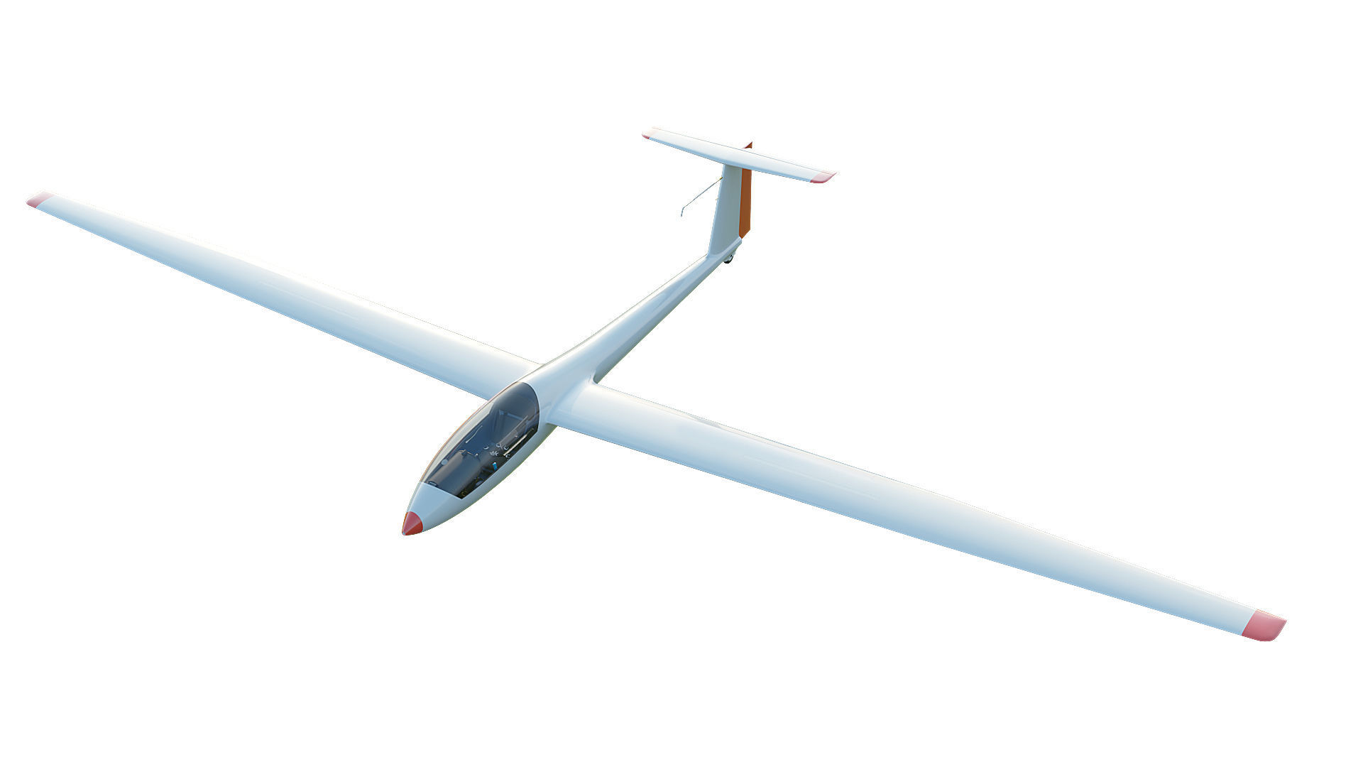 Rolladen-Schneider LS4 Glider 3D model | CGTrader
