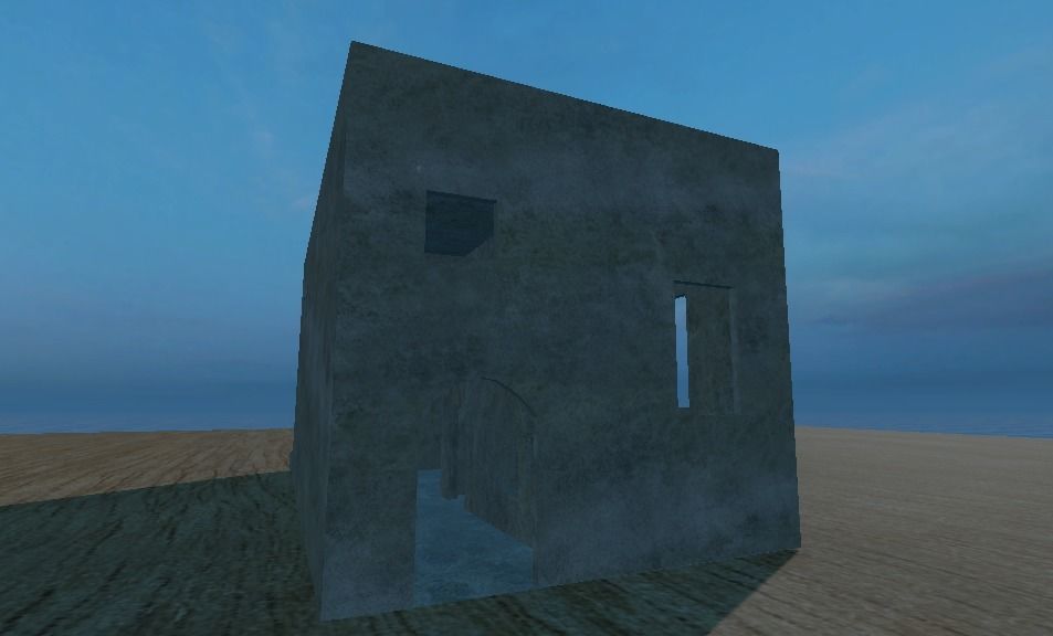3D model building concrete VR / AR / low-poly | CGTrader