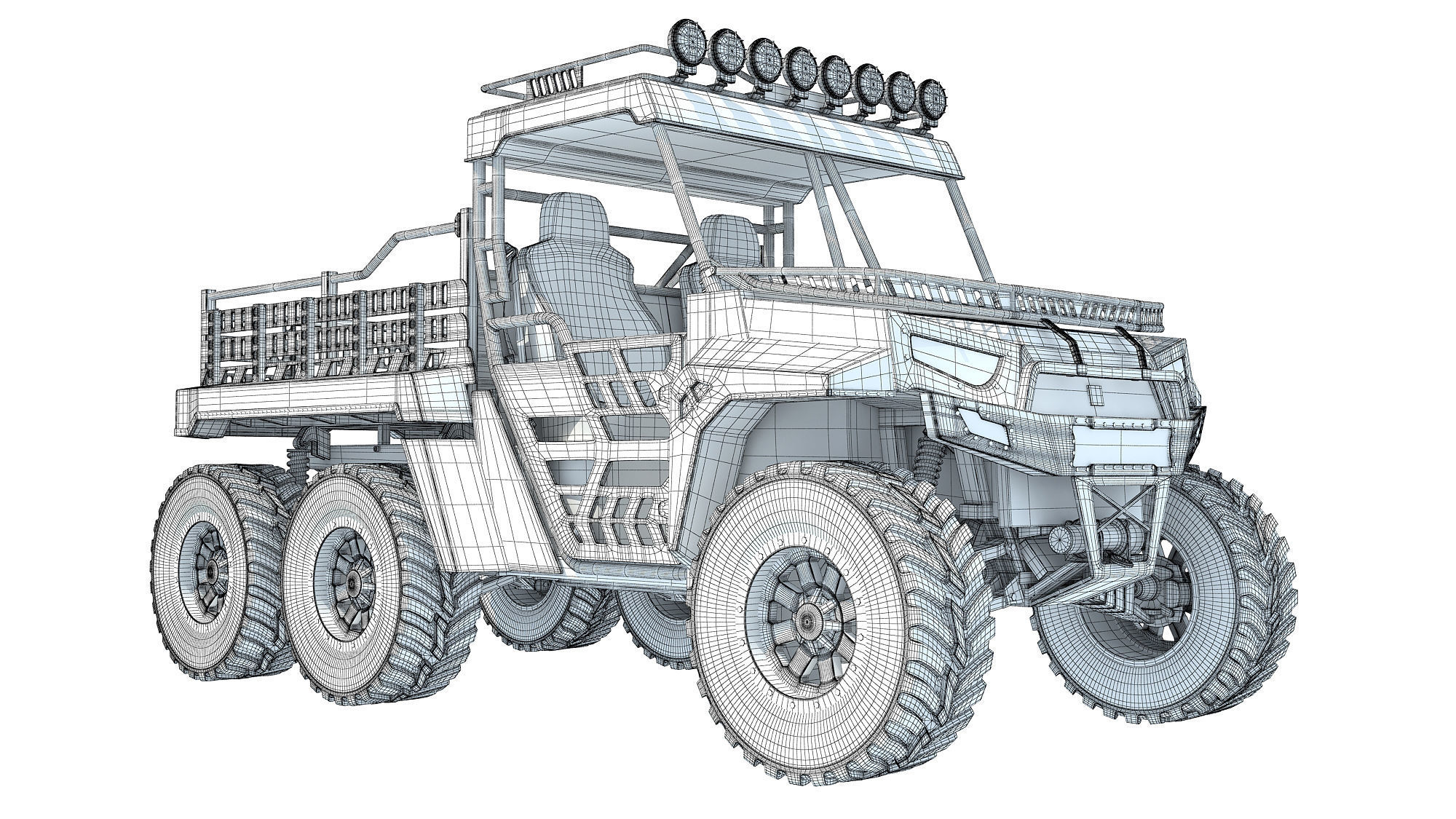 UTV Utility Terrain Vehicle 3D model | CGTrader