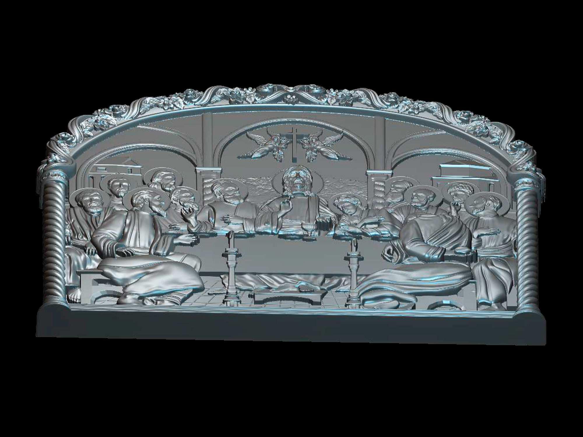 The Last Supper 3d model for cnc machines and 3d printers 3D model 3D ...