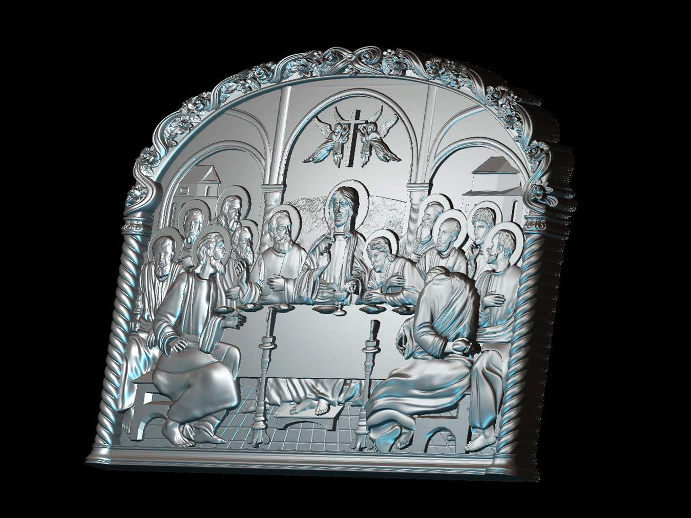 The Last Supper 3d model for cnc machines and 3d printers 3D model 3D ...