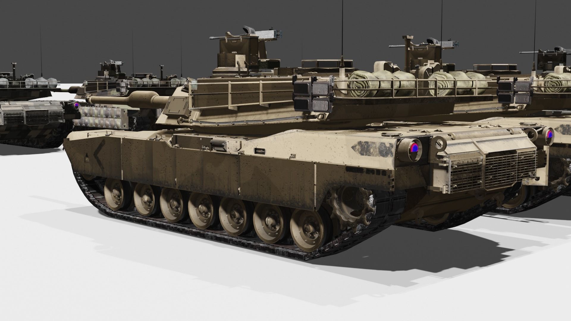 3D model MI Abrams Main Battle Tank VR / AR / low-poly | CGTrader