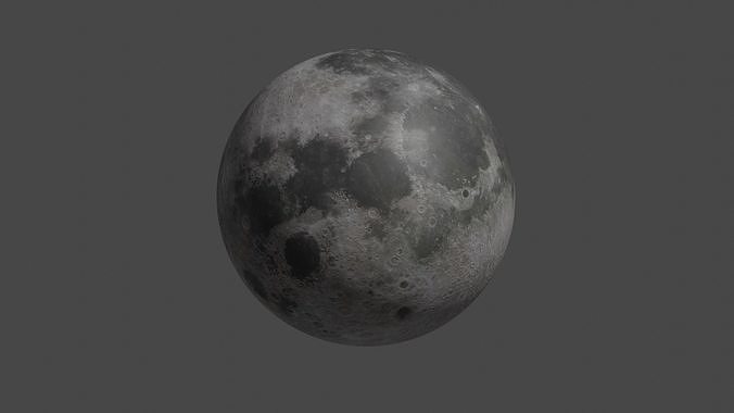 Moon model 3D model | CGTrader
