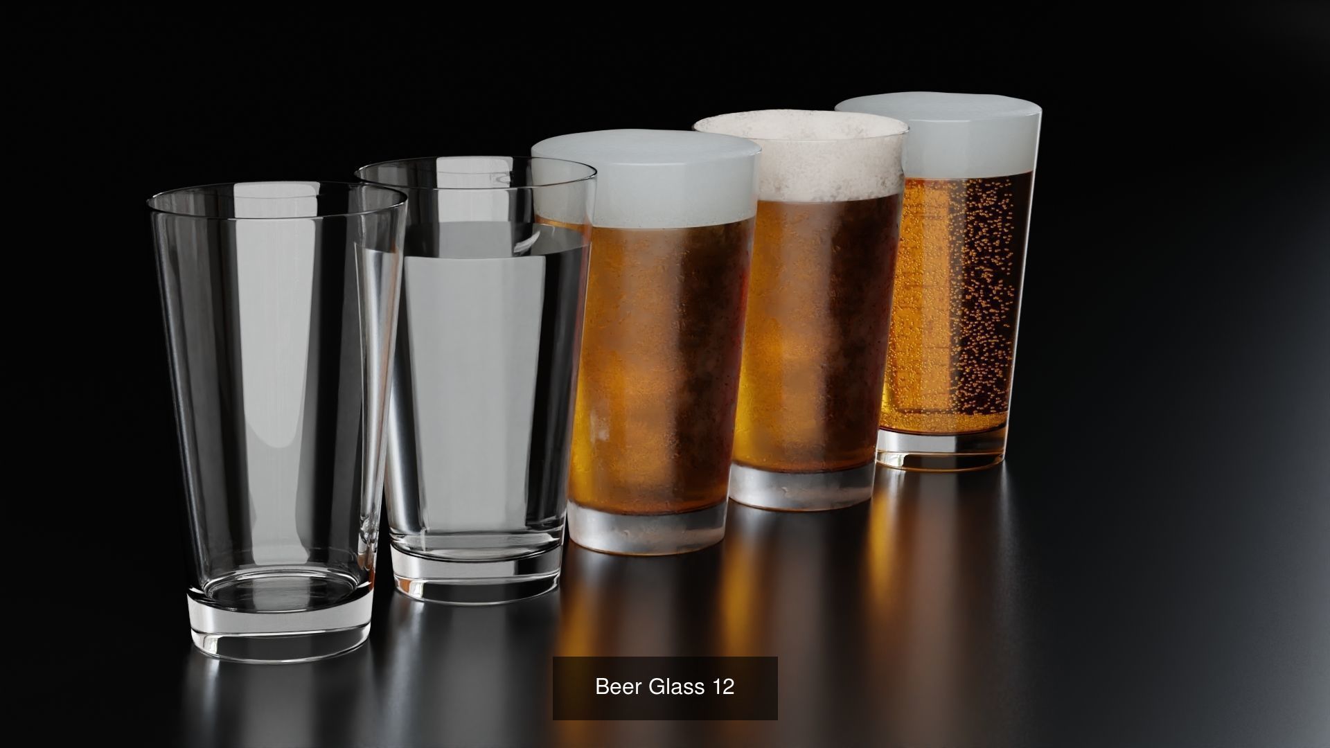 Big Fat Glass set 3D Model Collection | CGTrader