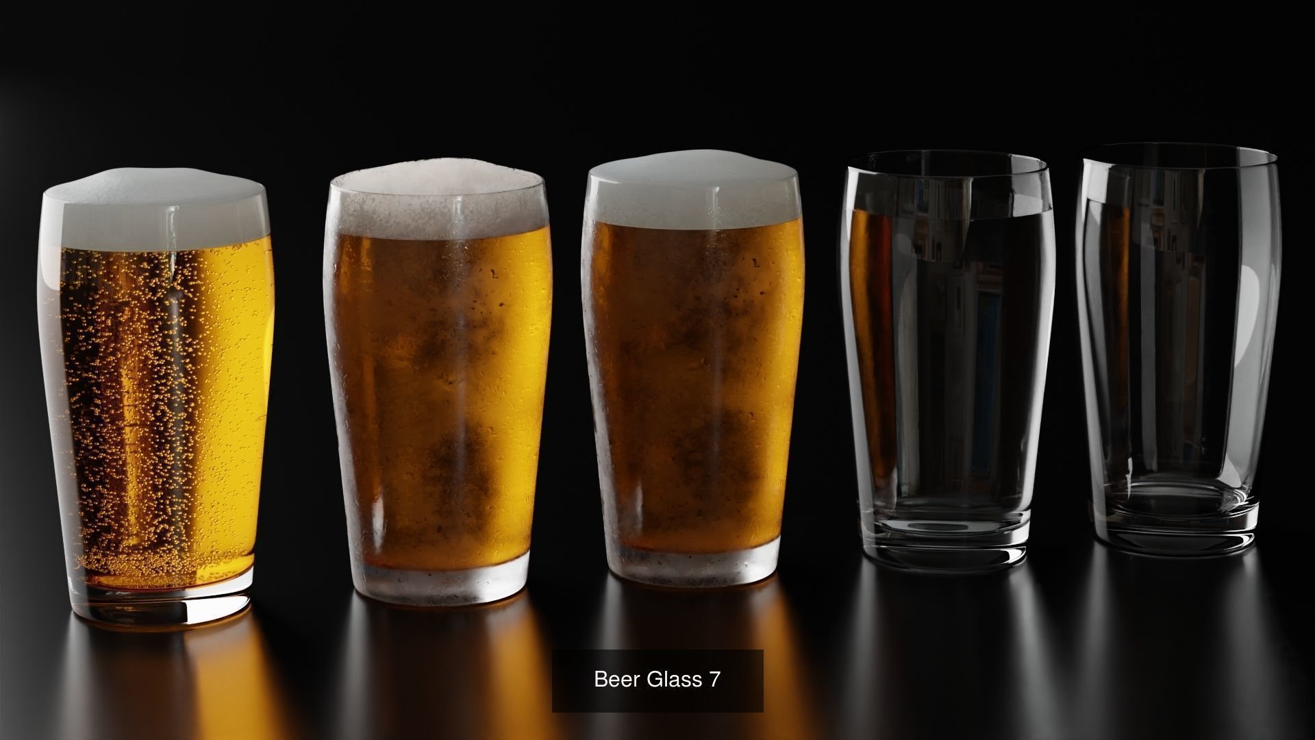 Big Fat Glass set 3D Model Collection | CGTrader