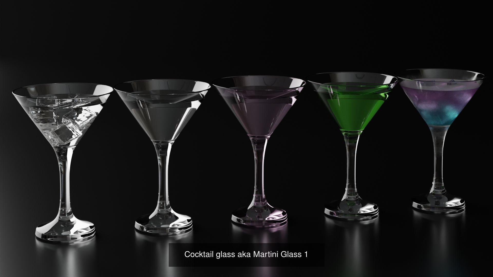Big Fat Glass set 3D Model Collection | CGTrader