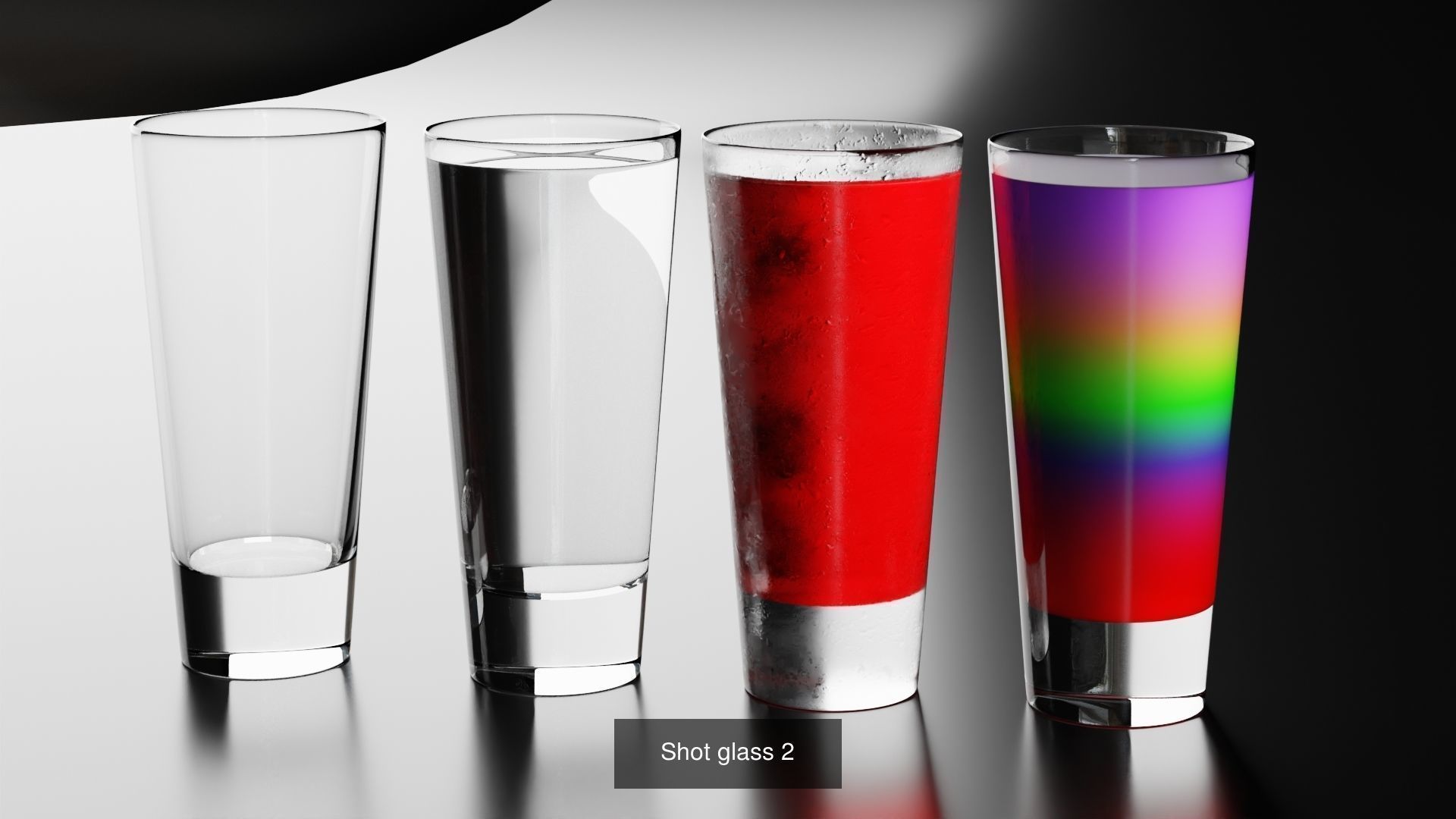 Big Fat Glass set 3D Model Collection | CGTrader