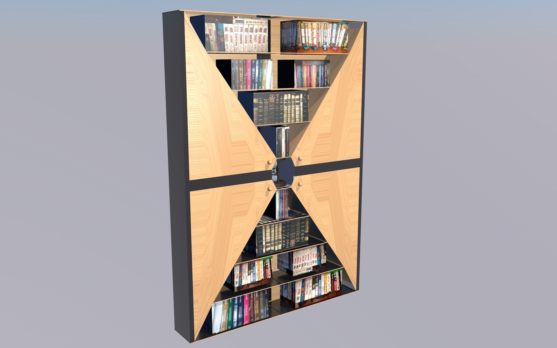 3D Bookshelf Design 3D model | CGTrader