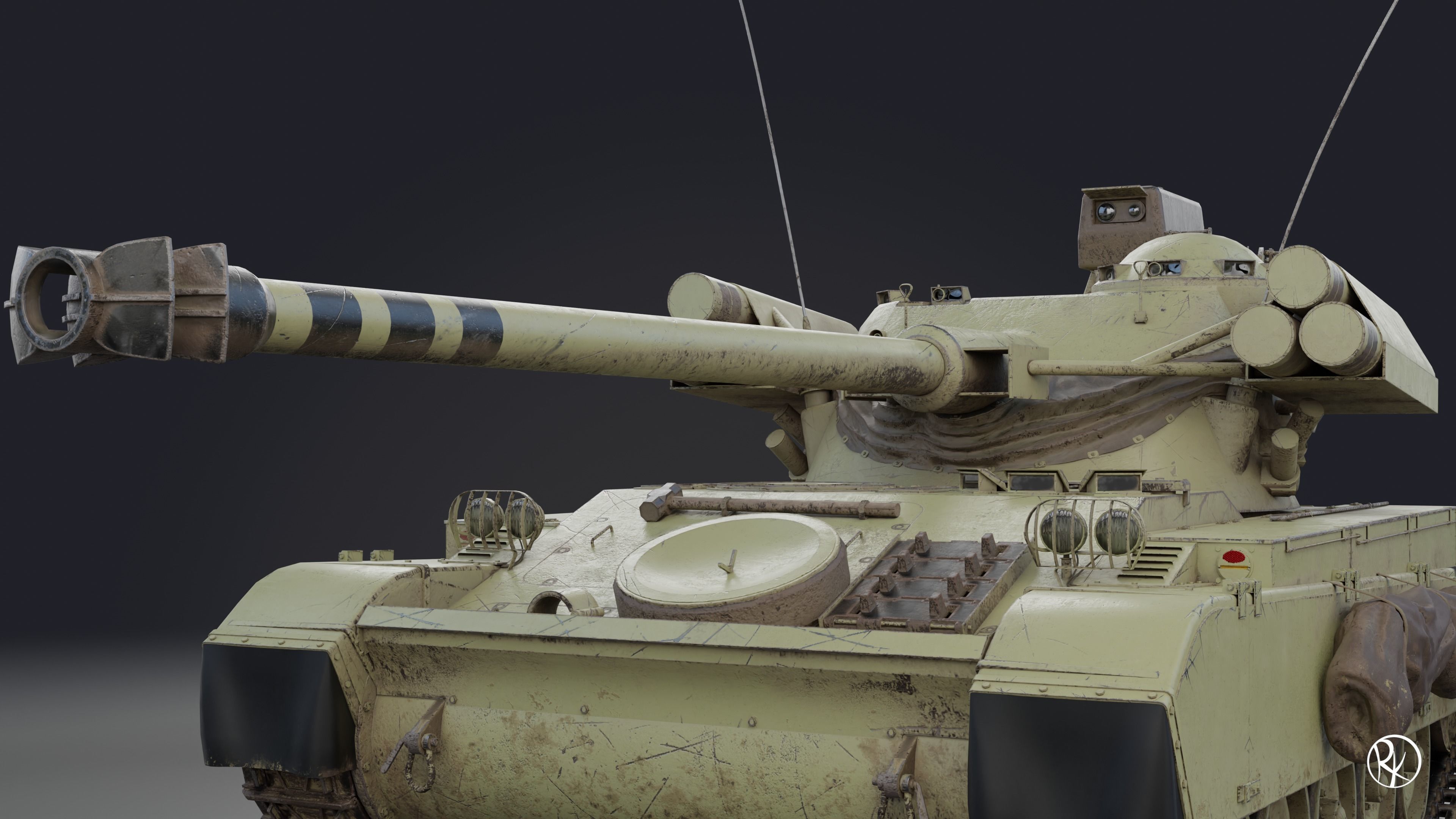 AMX-13 105 PBR Model 3D model | CGTrader