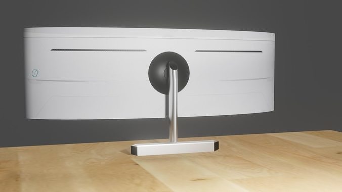 3D model Pc Screen curved gaming VR / AR / low-poly | CGTrader