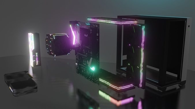 3D model Full Tower Computer VR / AR / low-poly | CGTrader