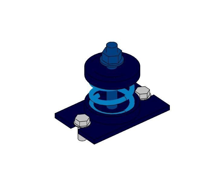 MS-06-Spring Floor Mount Vibration Isolator 3D model 3D model | CGTrader