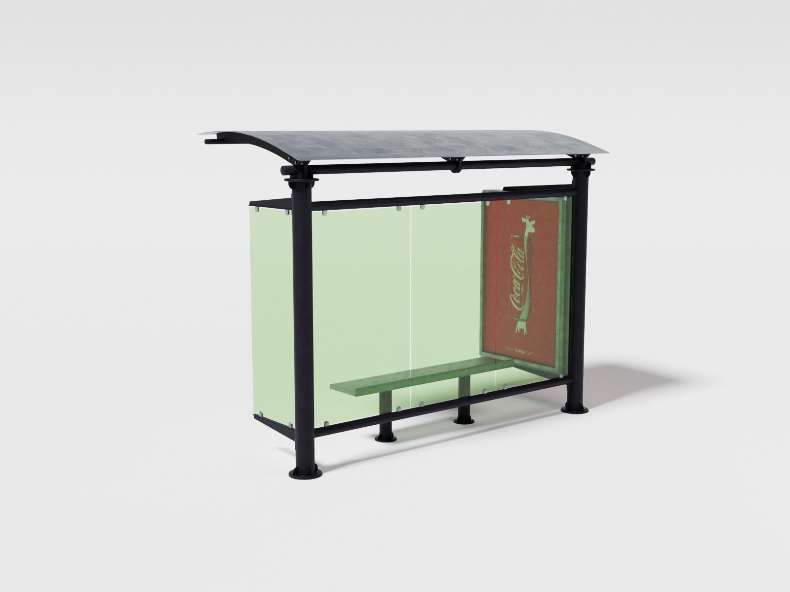 3D model Elegant bus stop VR / AR / low-poly | CGTrader