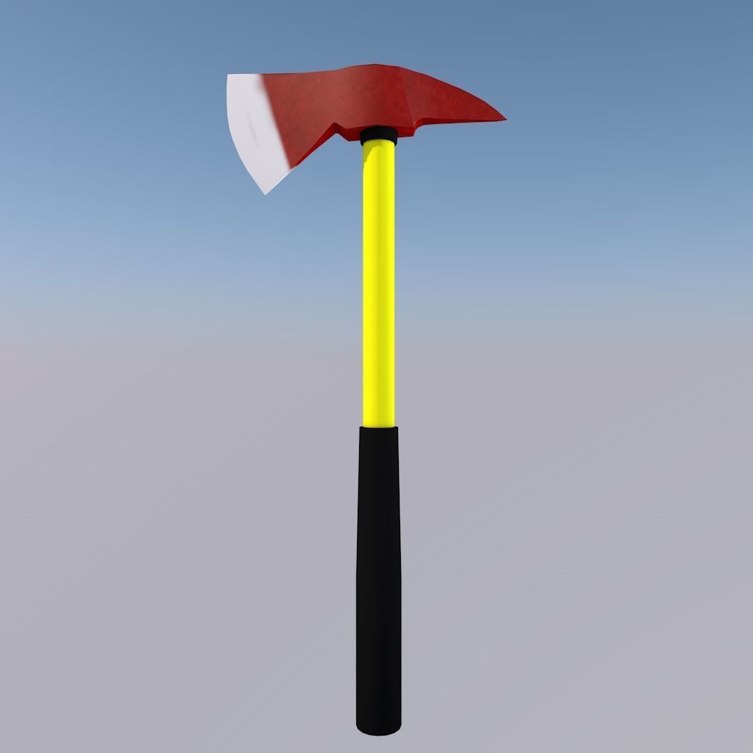 Fire Axe game ready PBR low poly free VR / AR / low-poly 3D model ...