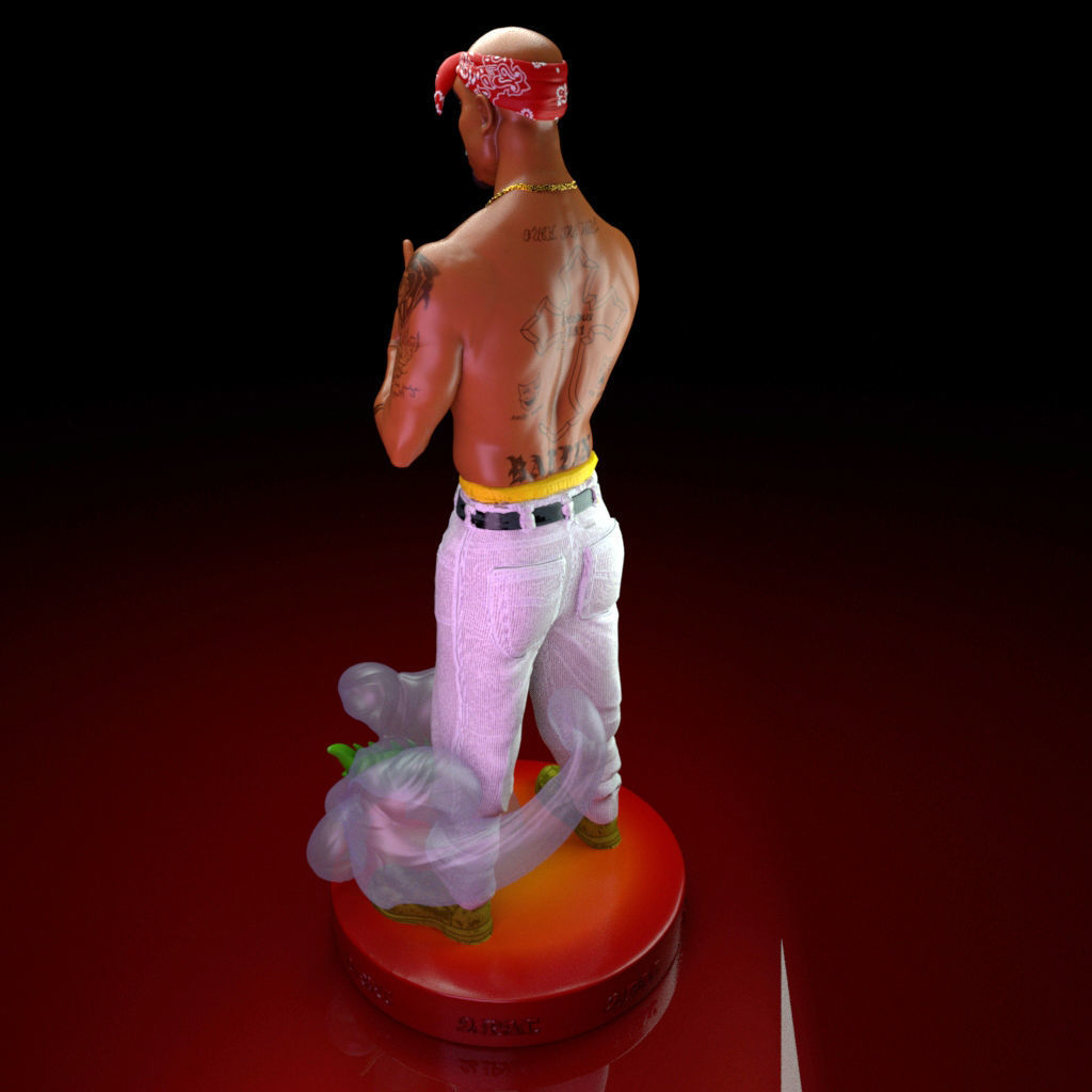 TuPac Shakur -THe Legend Of Rap- 25 cm 3D model 3D printable | CGTrader