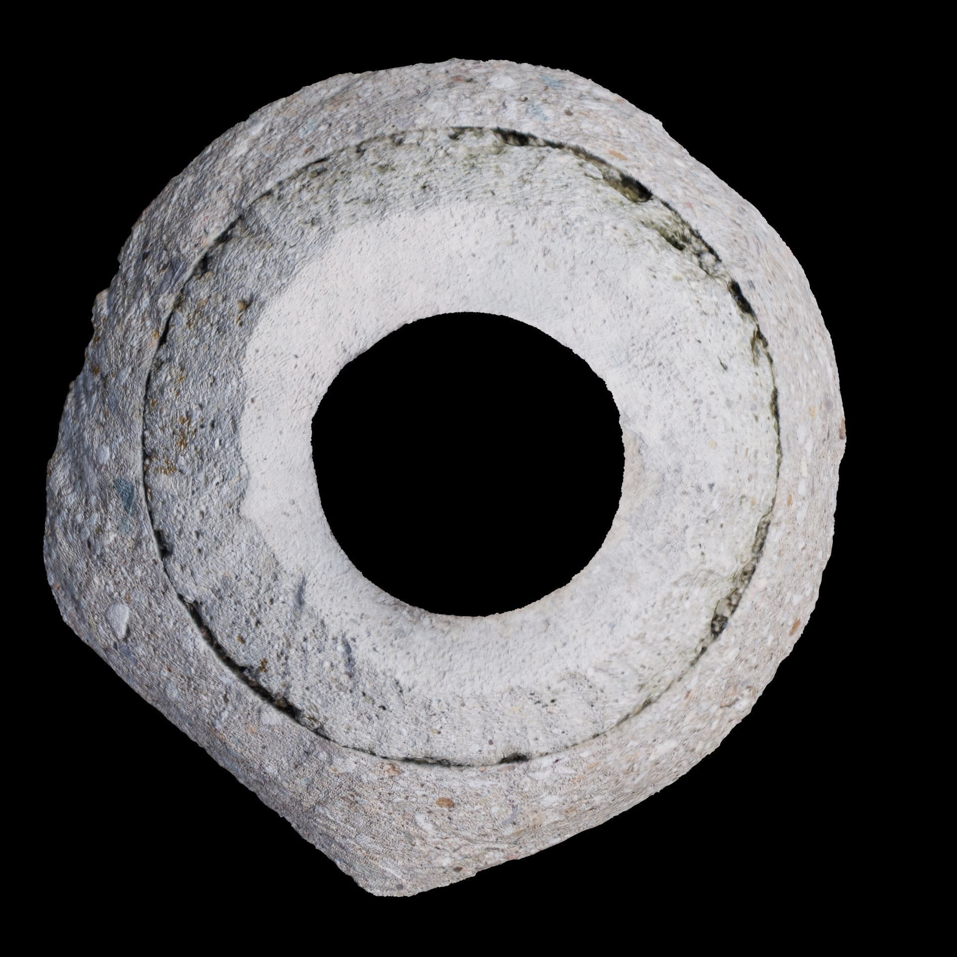 Round Concrete Block 3D model | CGTrader