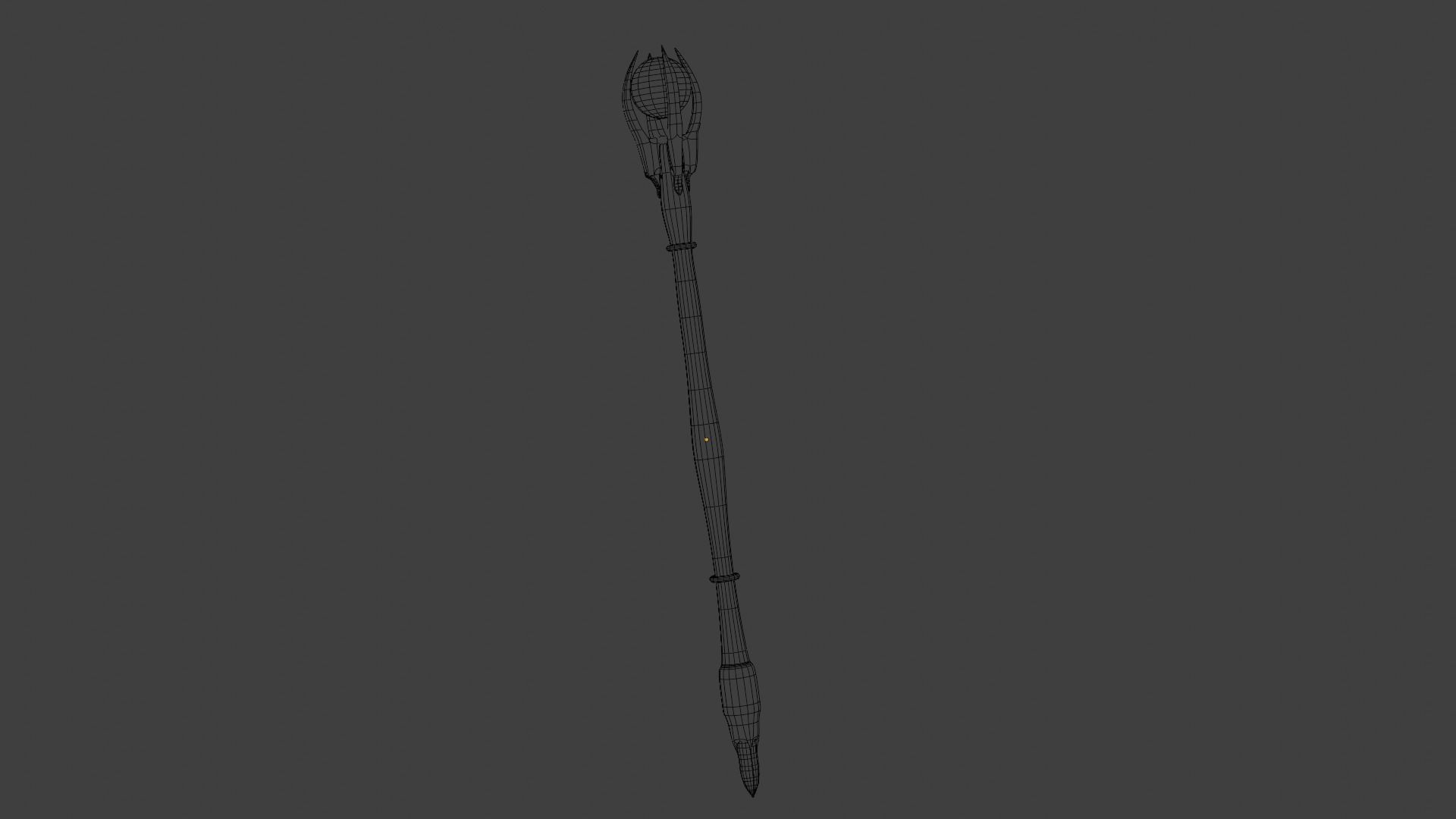 Battle Staff ready to use Fire Mages Staff 3D model | CGTrader
