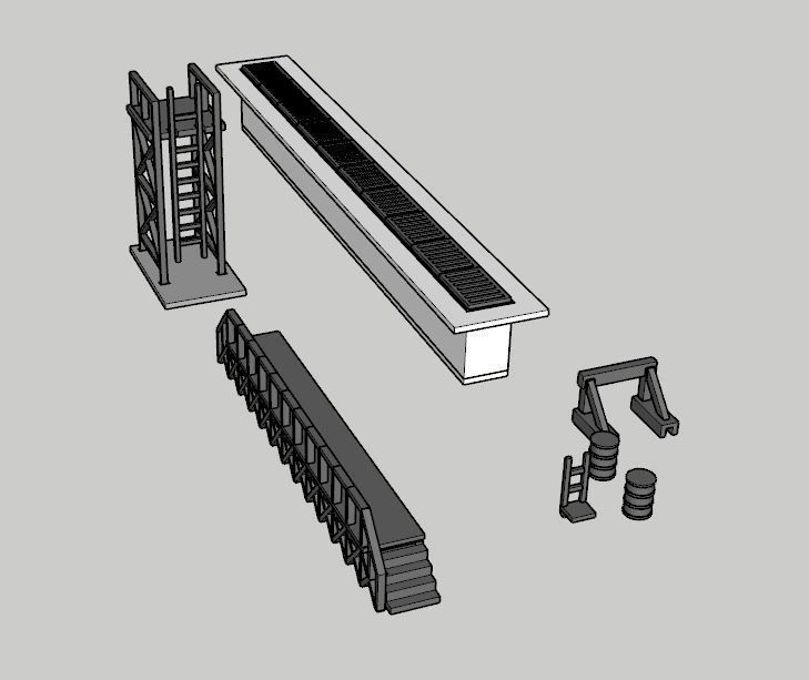 Maintenance Facilities Pack by Outland Models 3D Printable 3D model 3D ...