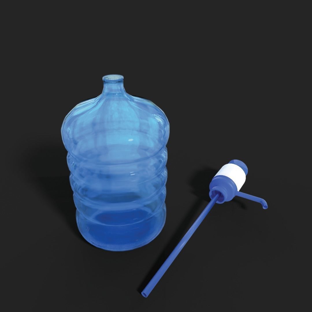 Manual Water Gallon Dispenser - Galon Air dan Dispenser Manual 3D model ...