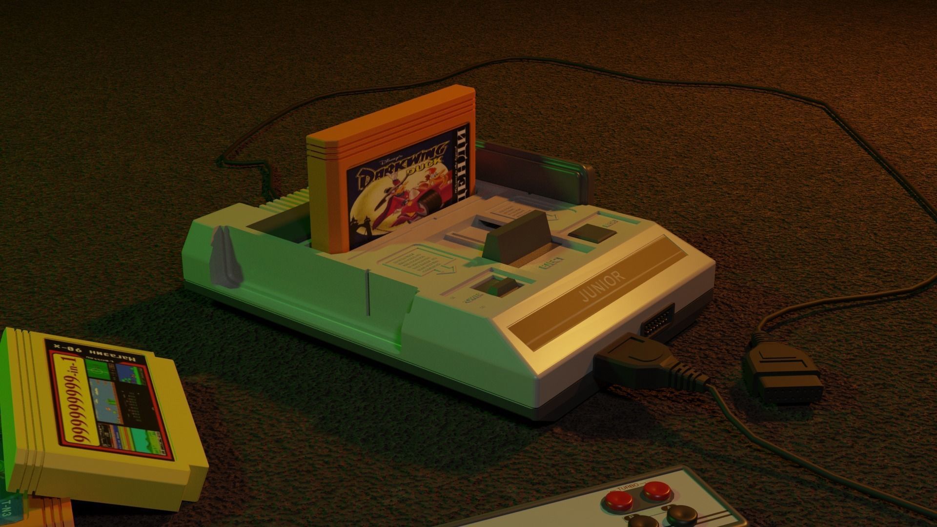 Retro Console 3D model free 3D model | CGTrader