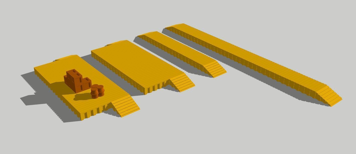 3D model Wooden Style Loading Dock Pack by Outland Models 3D Printable ...