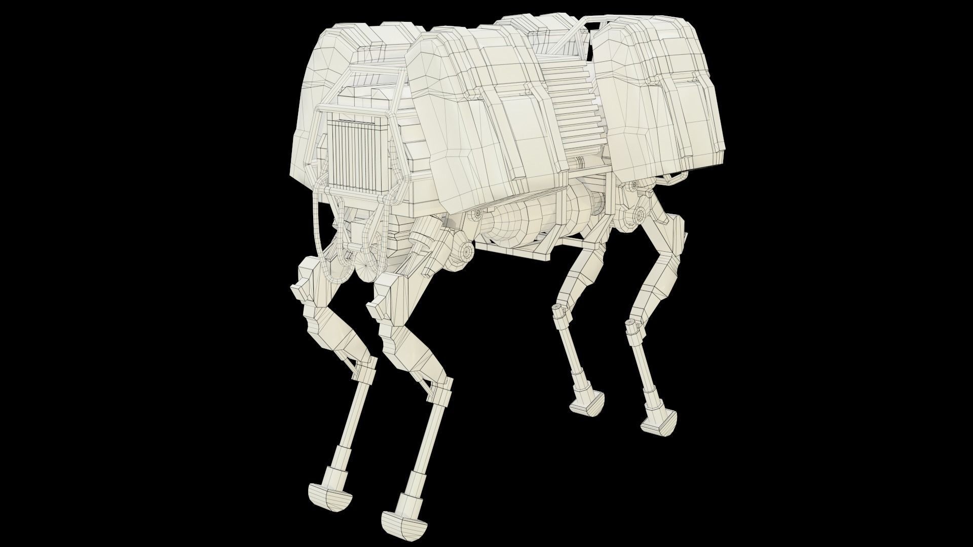 3D model BigDog Robot Boston Dynamics VR / AR / low-poly | CGTrader