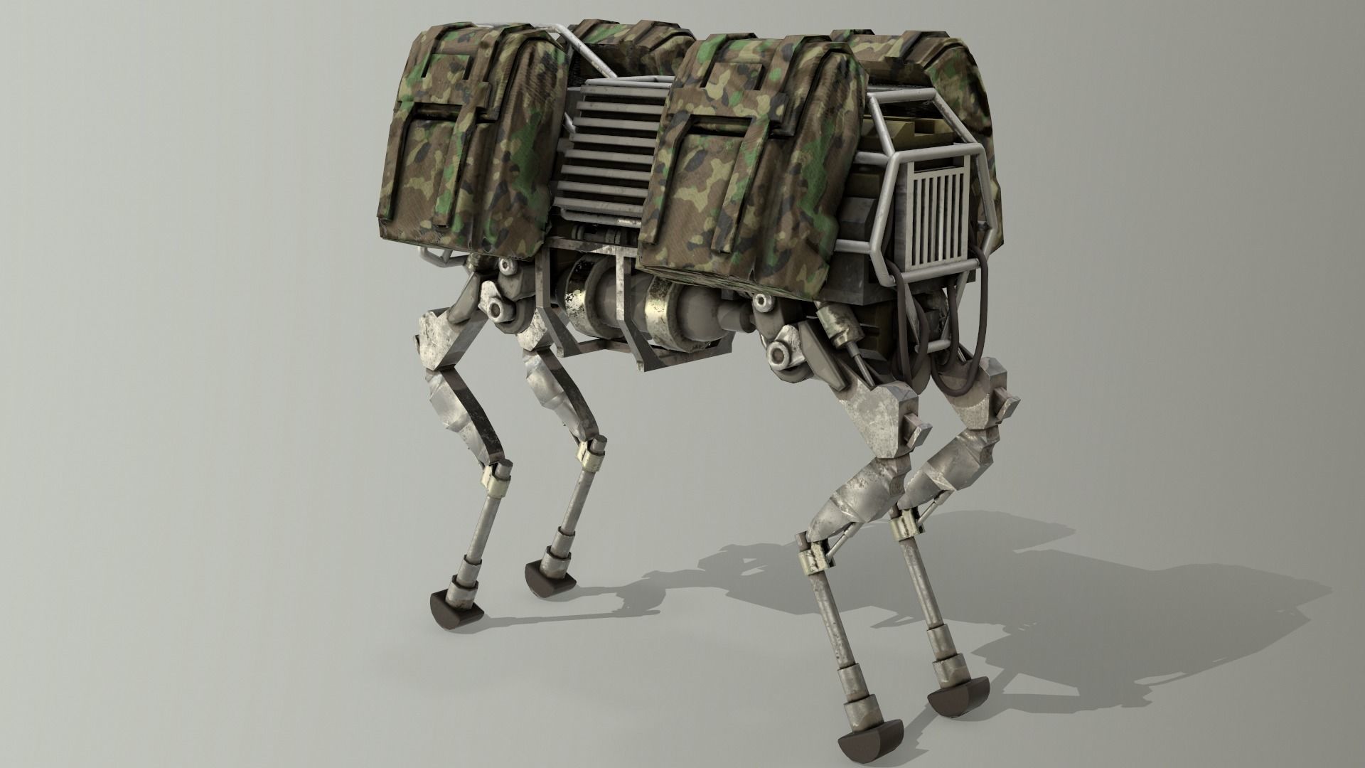 3D model BigDog Robot Boston Dynamics VR / AR / low-poly | CGTrader