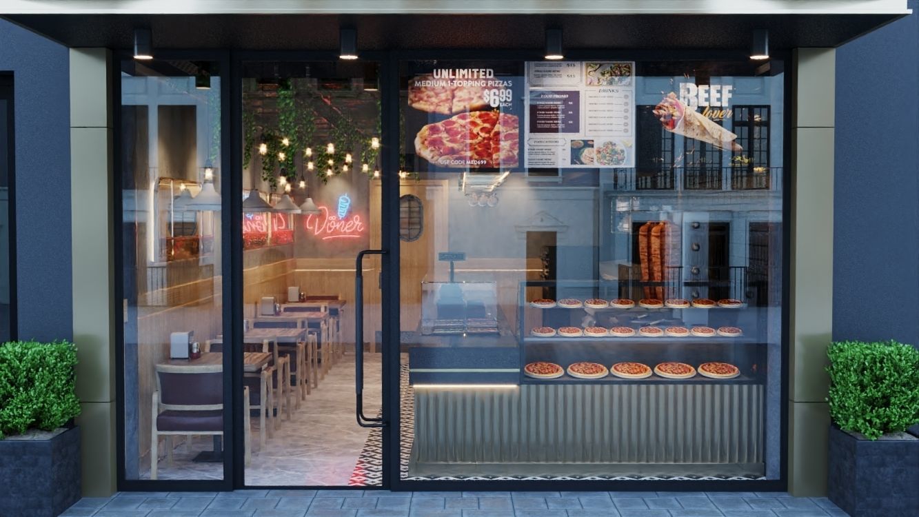 Kebab Restaurant 3D model | CGTrader
