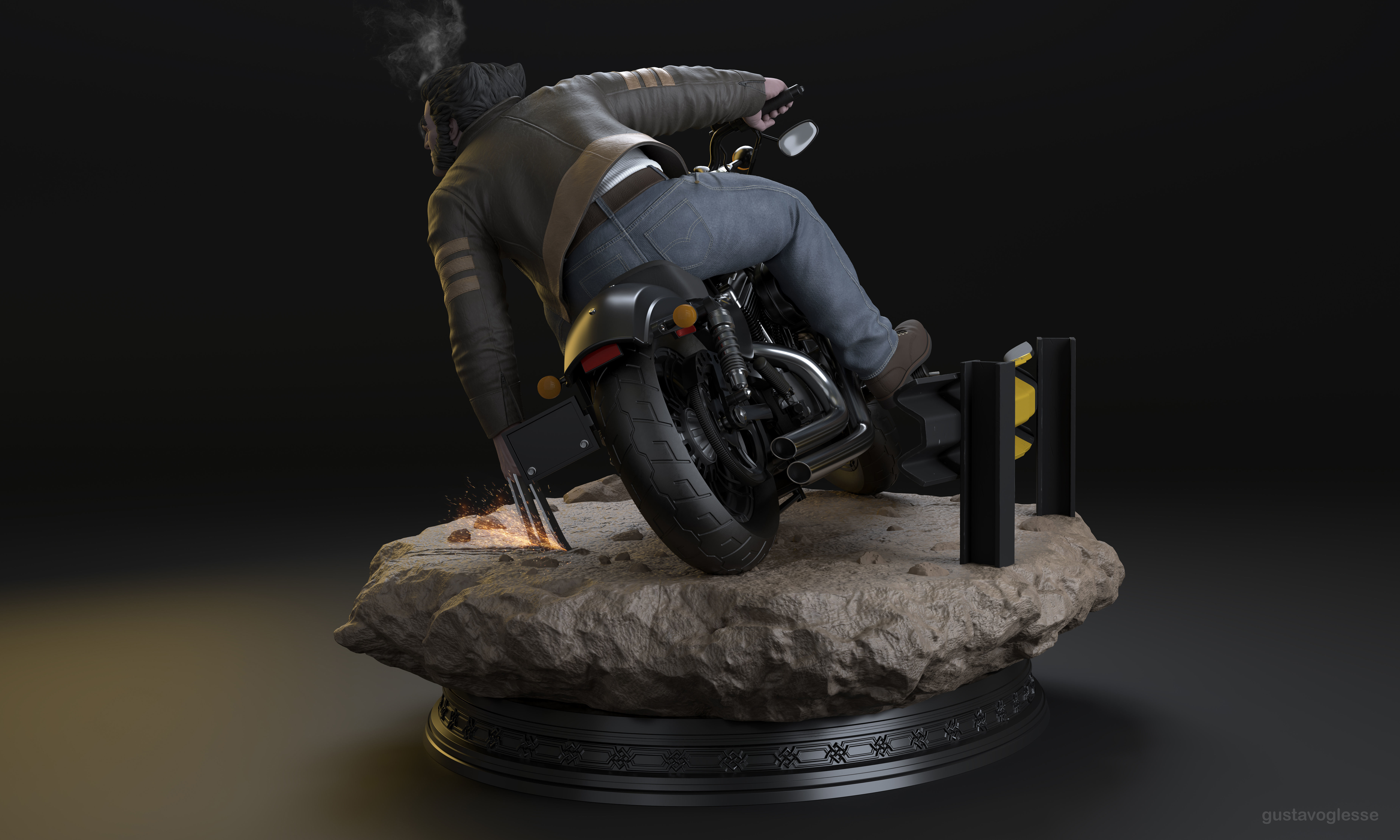 Logan Wolverine - Statue 3D model 3D printable | CGTrader