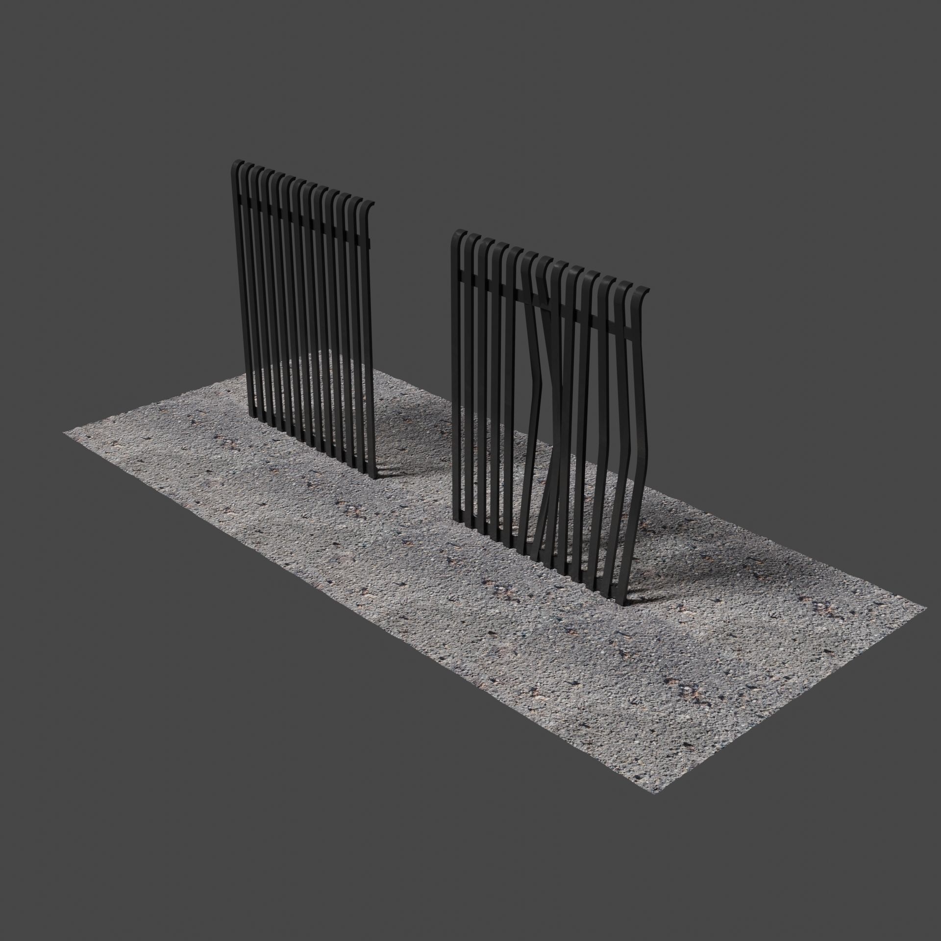 3D model Fences Pack VR / AR / low-poly | CGTrader